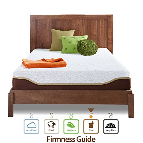 Live & Sleep King Size Mattress, Gel Memory Foam - 10 Inch Mattress - Firm Mattress - Cool Bed in a Box - Balanced Support - CertiPUR Certified - King