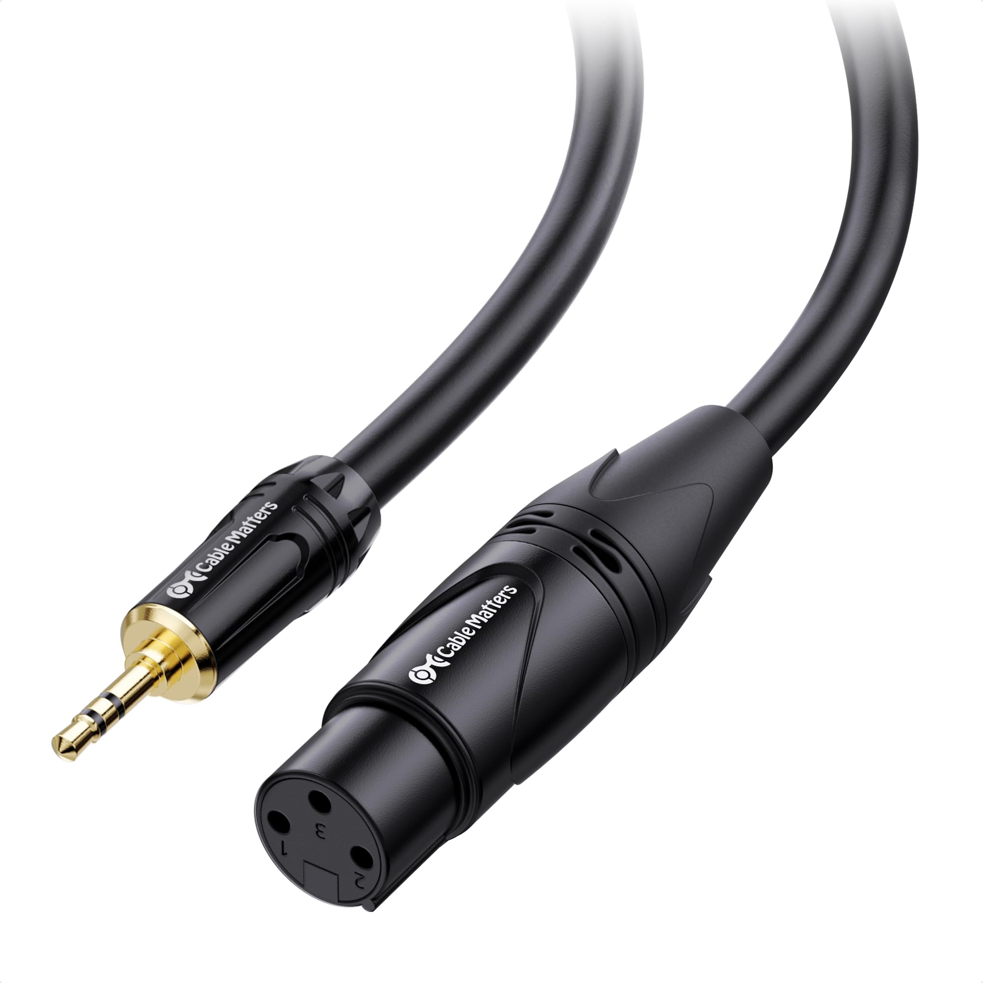 Cable Matters Unbalanced 3.5mm to XLR Cable 6 ft, Male to Female XLR to 1/8 Inch Cable, XLR to 3.5mm Cable, 1/8 to XLR Cable - 6 Feet