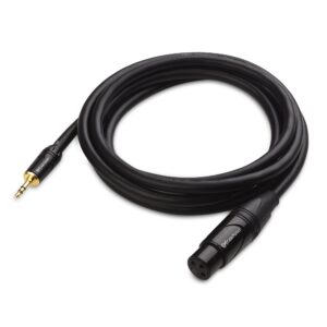 Cable Matters Unbalanced 3.5mm to XLR Cable 6 ft, Male to Female XLR to 1/8 Inch Cable, XLR to 3.5mm Cable, 1/8 to XLR Cable - 6 Feet