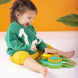 Bright Starts Safari Beats Musical Drum Toy with Lights, Ages 3 Months +, Multi