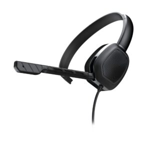 pdp gaming lvl1 wired chat headset with noise cancelling microphone: black - xbox one