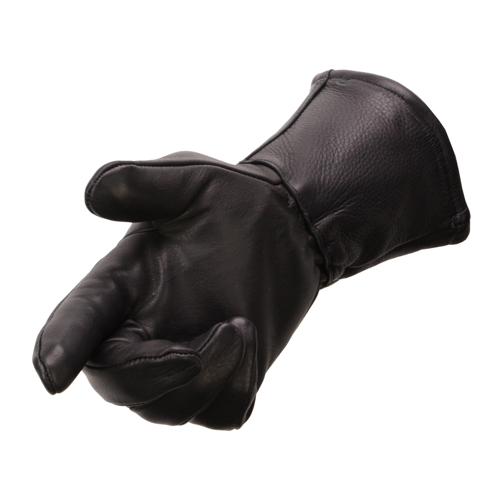 Milwaukee Leather Men's Deerskin Leather Thermal Gauntlet Gloves (L)