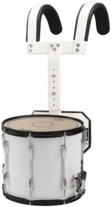 sound percussion labs marching snare drum with carrier 14 x 12 white