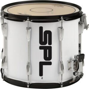 Sound Percussion Labs Marching Snare Drum with Carrier 14 x 12 White