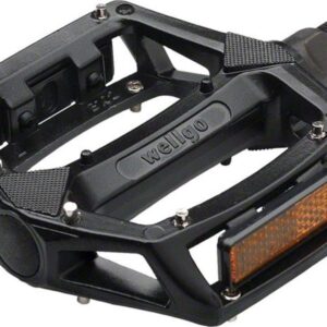 Wellgo B102 BMX Pedals 1/2" Black BMX / Mountain Bike Platform Pedals