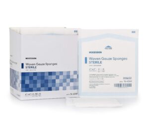 mckesson sponge dressing medi-pak performance cotton gauze 8-ply 4 x 4" square (#16-4248, sold per box)