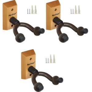 3-PACK Top Stage® Acoustic Electric Guitar Hanger Keeper Wall Stand, 3-PACK, JX15-NA