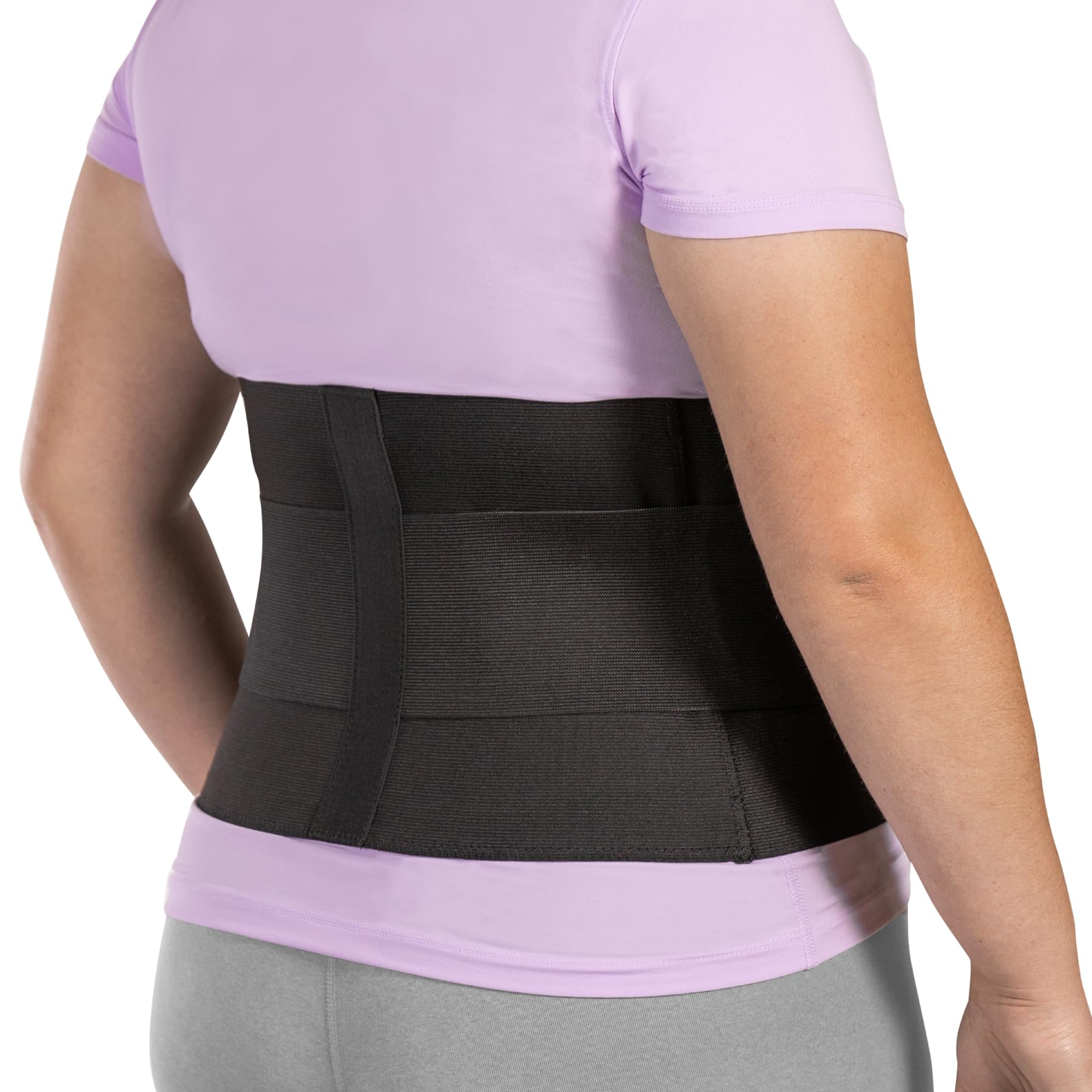 BraceAbility Plus Size Low Back Brace - Compression Lower Back Support Belt for Sciatica, Heavy Lifting at Work, Herniated Disc, Workouts, Sleeping, Lumbar Support, Back Pain in Women and Men (3XL)