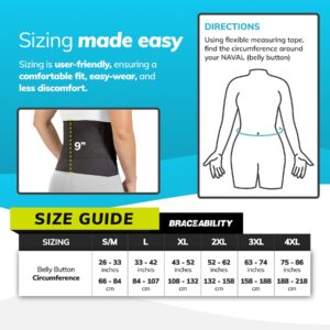 BraceAbility Plus Size Low Back Brace - Compression Lower Back Support Belt for Sciatica, Heavy Lifting at Work, Herniated Disc, Workouts, Sleeping, Lumbar Support, Back Pain in Women and Men (3XL)