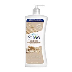 st. ives nourish and soothe body lotion, oatmeal and shea butter, 21 oz