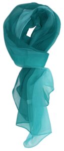 ted and jack - silk ombre lightweight accent scarf in teals