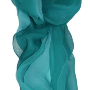 Ted and Jack - Silk Ombre Lightweight Accent Scarf in Teals