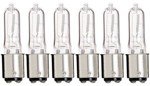 kor q50cl/dc - 120-volt - halogen jd type t4 - ba15d - dc bayonet base - 50-watt - clear light bulbs (6 pack)