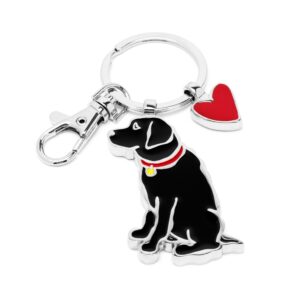 marc tetro black lab keyring