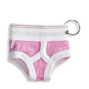 Jockey Women's Accessories Mini Brief Key Chain, Light Pink, all