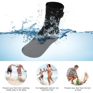 RTDEP 3MM Neoprene Socks Diving Socks Water Resistant Scuba Snorkeling Water Socks For Beach Swim Boarding (Black, S)