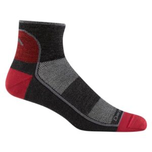 darn tough men's quarter lightweight running sock (style 1715) - team dtv, xx-large