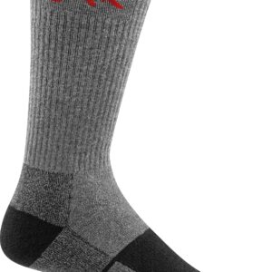 Darn Tough Coolmax Boot Full Cushion Sock - Men's Gray/Black Large