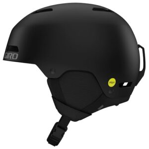 giro ledge mips ski helmet - snowboard helmet for men, women & youth - matte black - size s (52-55.5 cm)