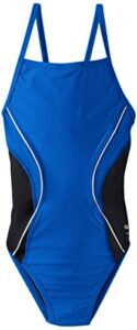 speedo girl's swimsuit one piece powerflex energy back solid youth team colors - manufacturer discontinued