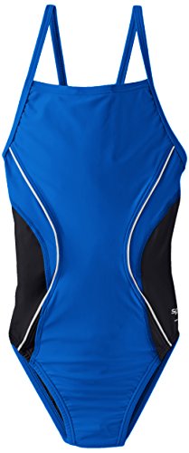 Speedo Girl's Swimsuit One Piece PowerFlex Energy Back Solid Youth Team Colors - Manufacturer Discontinued