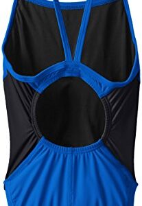 Speedo Girl's Swimsuit One Piece PowerFlex Energy Back Solid Youth Team Colors - Manufacturer Discontinued