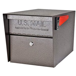 mail boss 7508 curbside mail manager security, bronze locking mailbox