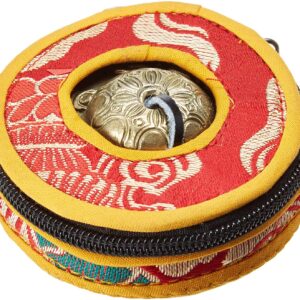 Tibetan Tingsha Meditation Bell - Om Mani Padme Hum Beautifully Embossed on the Surfaces - Hand Tuned & Crafted in Nepal