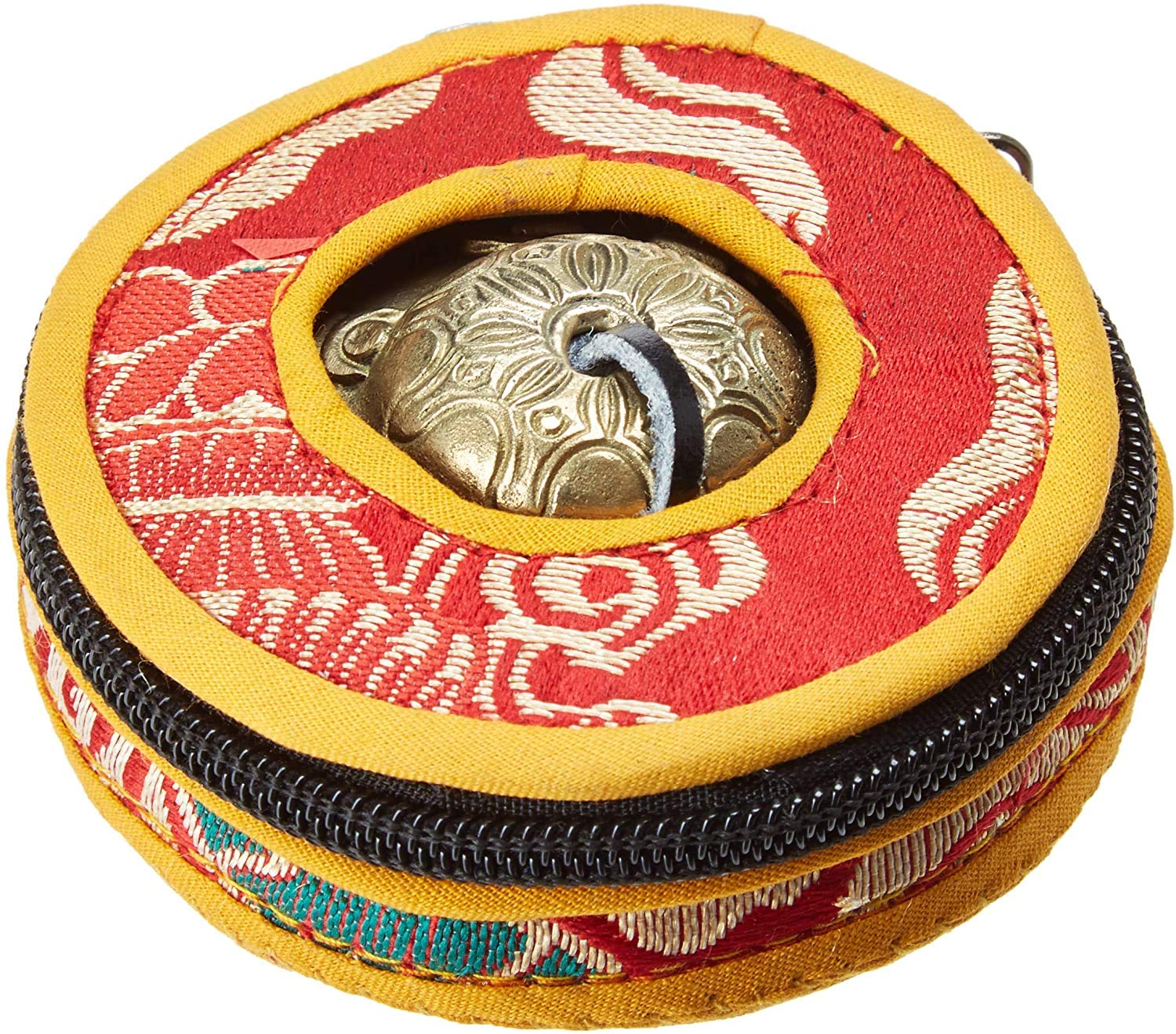 Tibetan Tingsha Meditation Bell - Om Mani Padme Hum Beautifully Embossed on the Surfaces - Hand Tuned & Crafted in Nepal