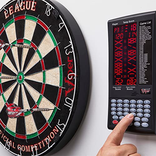 Viper ProScore Digital Dart Scorer Electronic Dartboard Scoreboard For Up to 8 Players, with 40 Games and 655 Game Options, Including Cricket and X01, Black