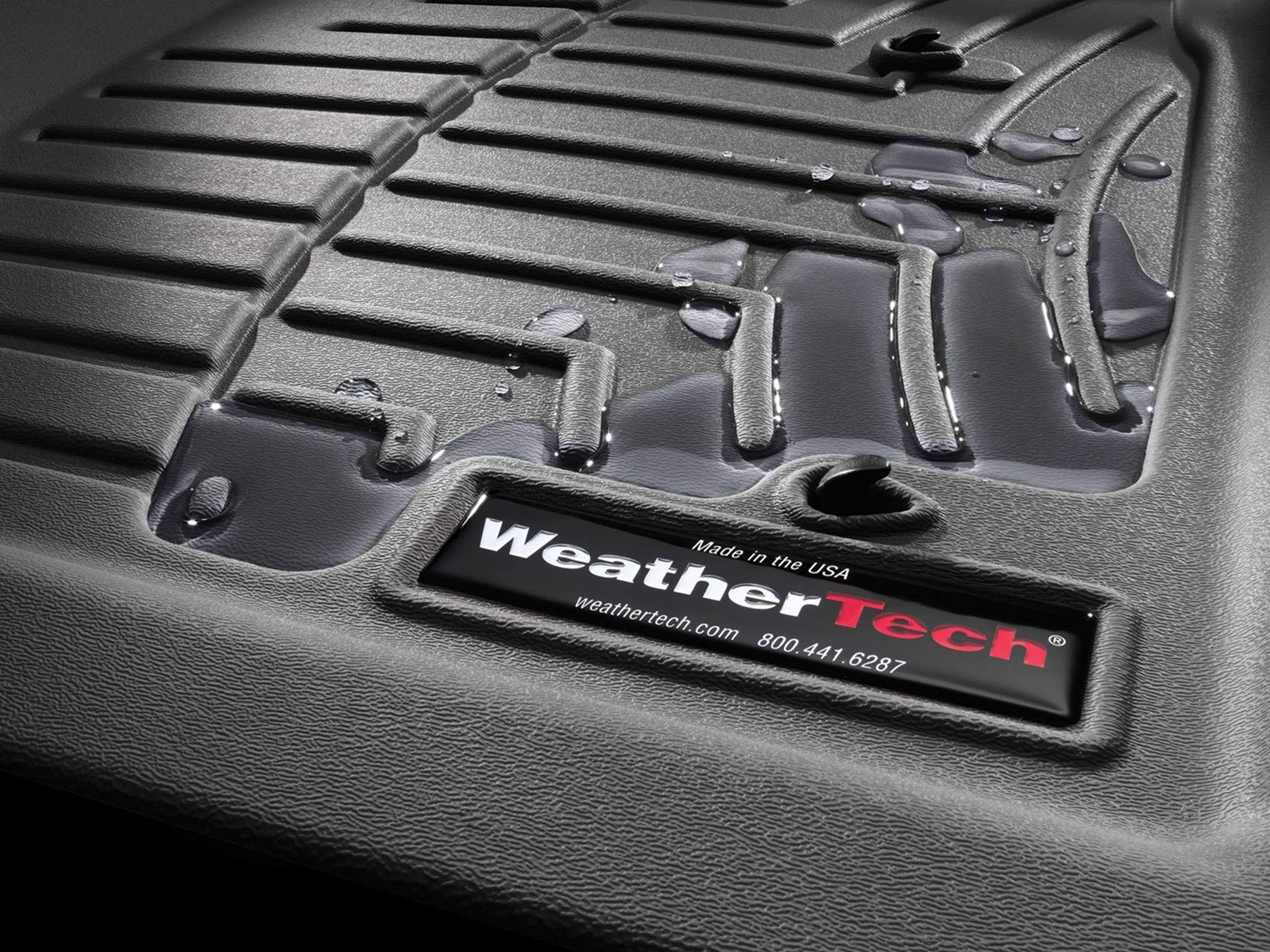 WeatherTech Custom Fit FloorLiners for Ford Explorer - Full Set (447041-44359-2-3), Black