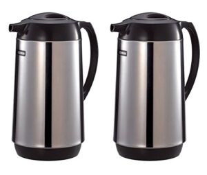 zojirushi polished stainless steel vacuum insulated thermal carafe, 1 liter - 2