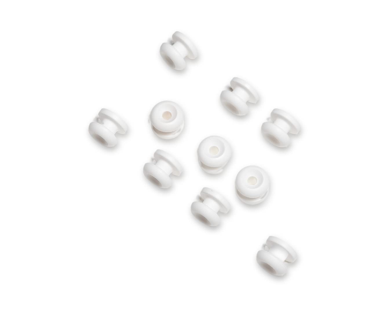 Stayput White Attachment Knobs - 10 Pack, Knobs are used with Shock Cords for Canvas which are Sold Separately