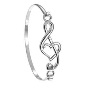 pammyj music bangle bracelet – gift for musician – musical jewelry for women