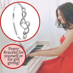 PammyJ Music Bangle Bracelet – Gift for Musician – Musical Jewelry for Women