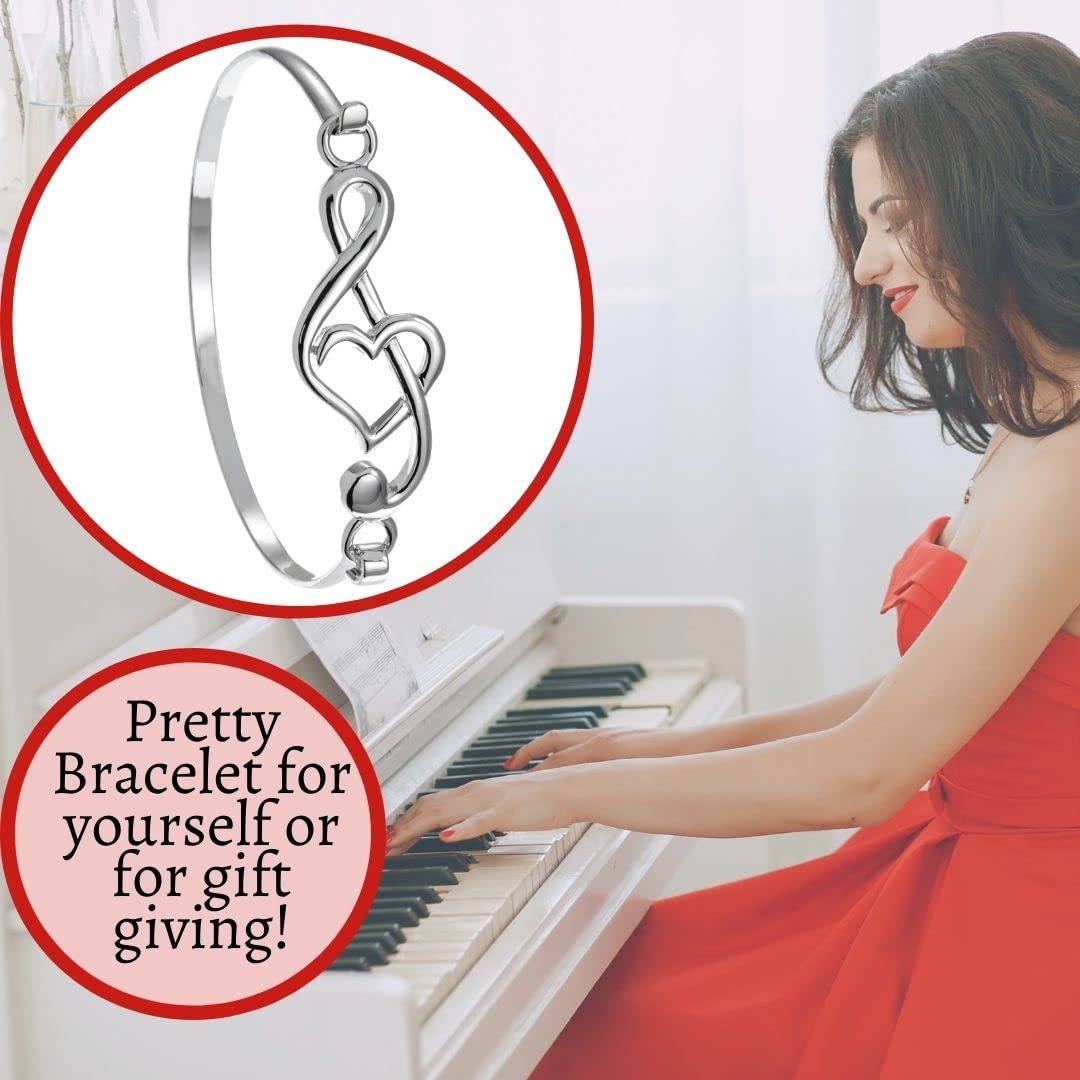 PammyJ Music Bangle Bracelet – Gift for Musician – Musical Jewelry for Women