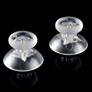 gametown analog thumbstick thumb stick joystick for microsoft xbox one game controller 2pcs transparent white.