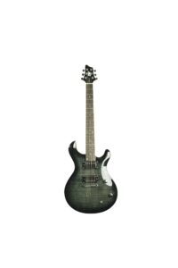 iyv 6 string ip-350 tbk prs solid-body electric guitar, trans black