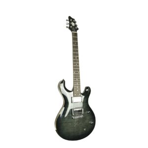 IYV 6 String IP-350 TBK PRS Solid-Body Electric Guitar, Trans Black