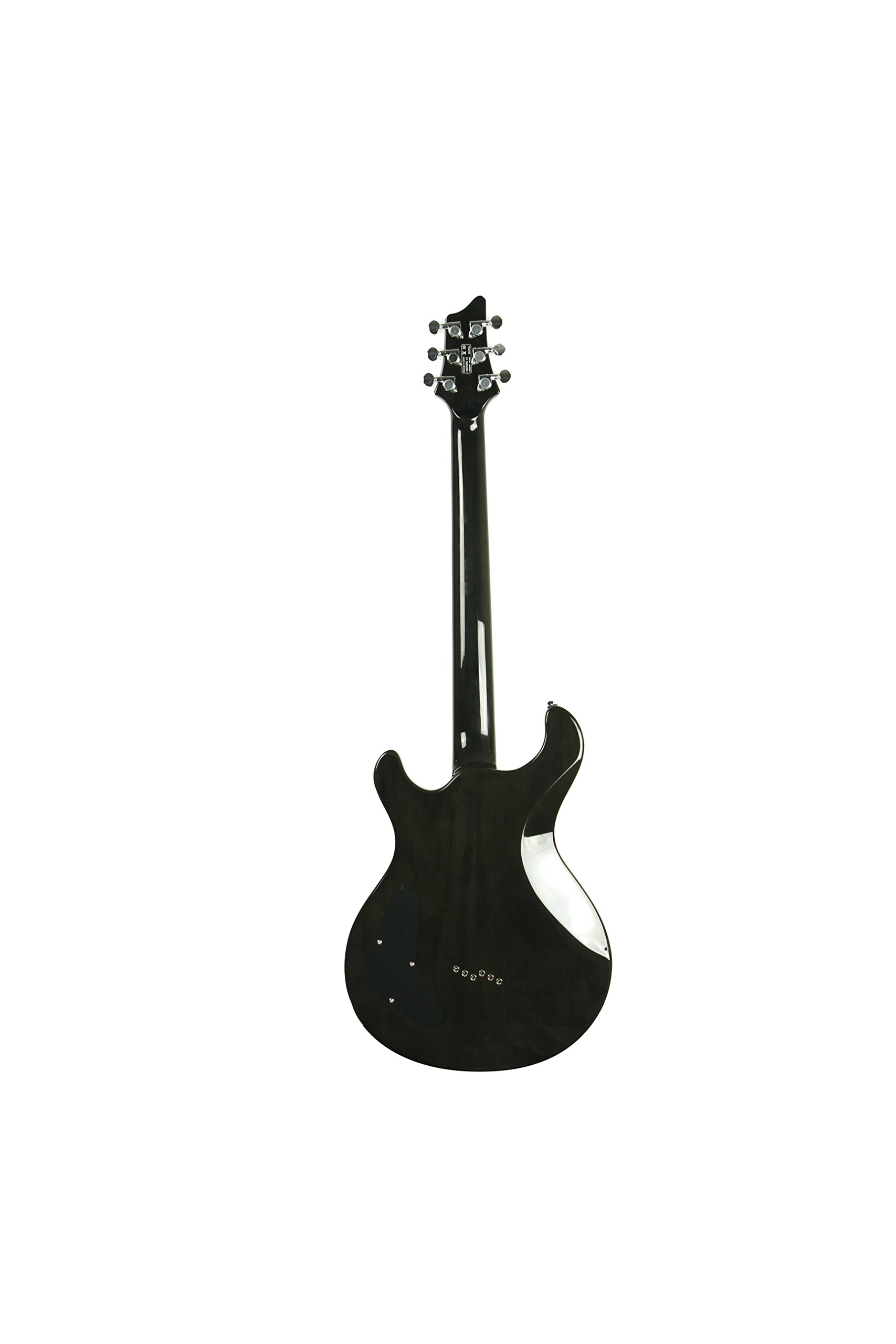 IYV 6 String IP-350 TBK PRS Solid-Body Electric Guitar, Trans Black