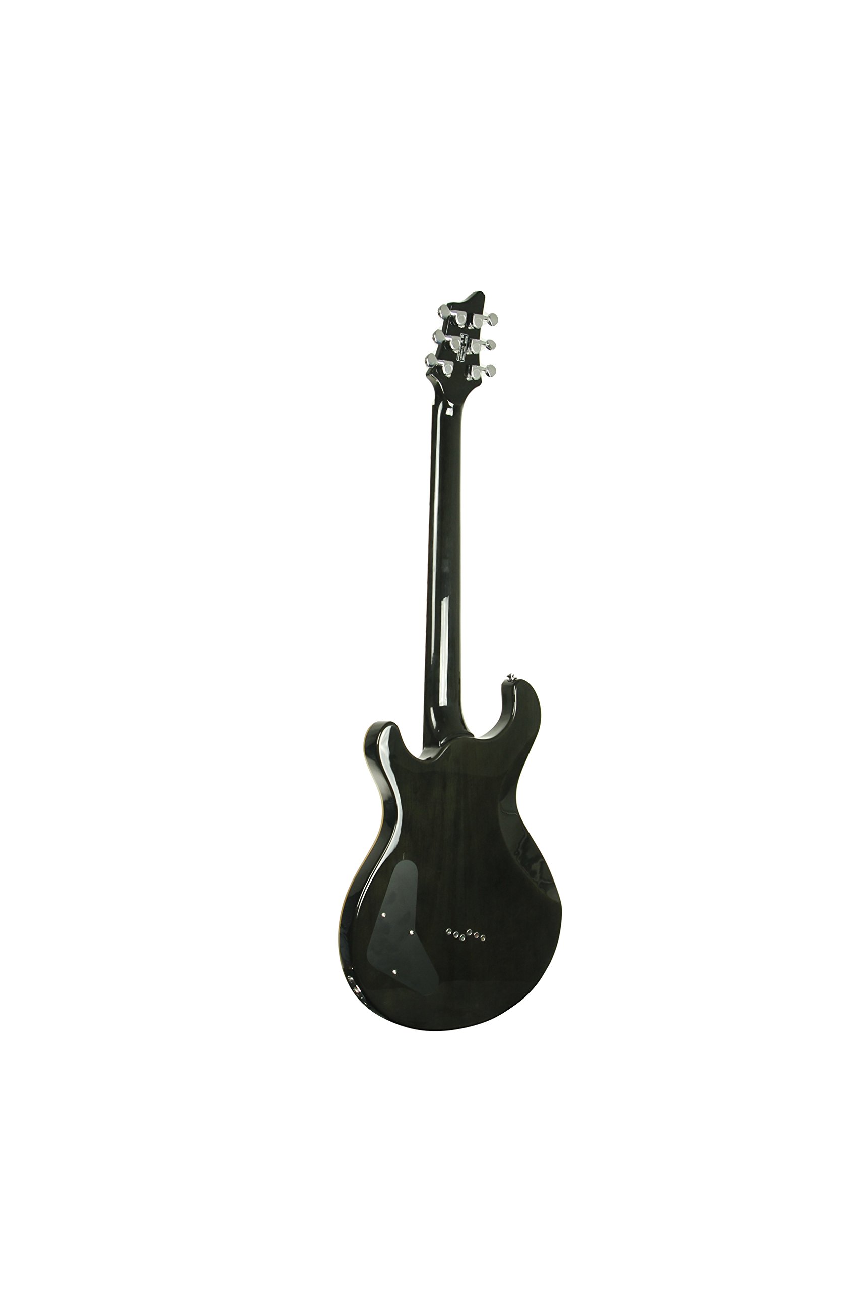 IYV 6 String IP-350 TBK PRS Solid-Body Electric Guitar, Trans Black