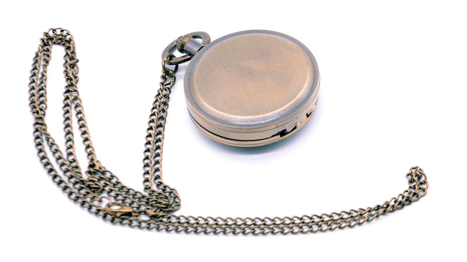 Ddjbdb Mens Pocket Watches with Fob Chain&Necklace Chain Pocket Watch Box Quartz America Department of The Army Bronze