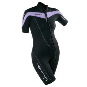 henderson thermoprene 3mm womens front zip wetsuit (with plus, tall, & petite) women's 4 black/lavender