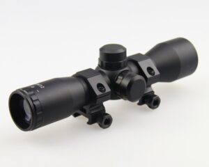 tacfun - tactical mil-dot reticle compact scope/w rings