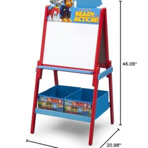 Delta Children Wooden Double-Sided Kids Easel with Storage -Ideal for Arts & Crafts, Homeschooling and More - Greenguard Gold Certified, Nick Jr. PAW Patrol