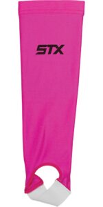 stx field hockey shin guard sleeve, pink, one size