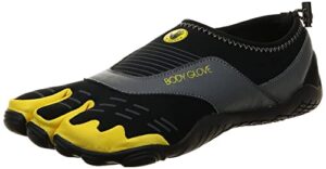 body glove men's 3t cinch-m water shoe, black/yellow, 10