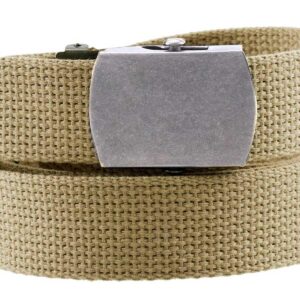 Thomas Bates Cargo Cotton Military Web Belt (Khaki)