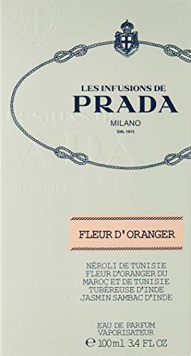 Prada Infusion De Fleur D'oranger Eau De Parfum Spray 3.4 Oz/ 100 Ml for Women By 3.4 Fl Oz, multi (PRAD23)