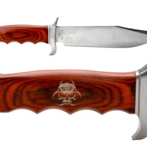 NDZ Performance Elk Ridge Outdoor Hunting Fixed Blade Full Tang Knife Skull Biohazard 1